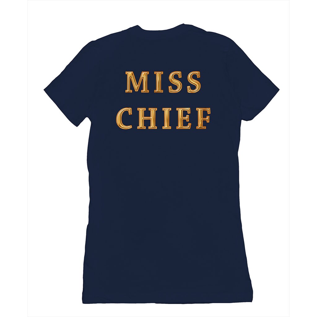 Miss Chief. T-Shirts For Fun Loving Lovers. Text On Front And | Etsy
