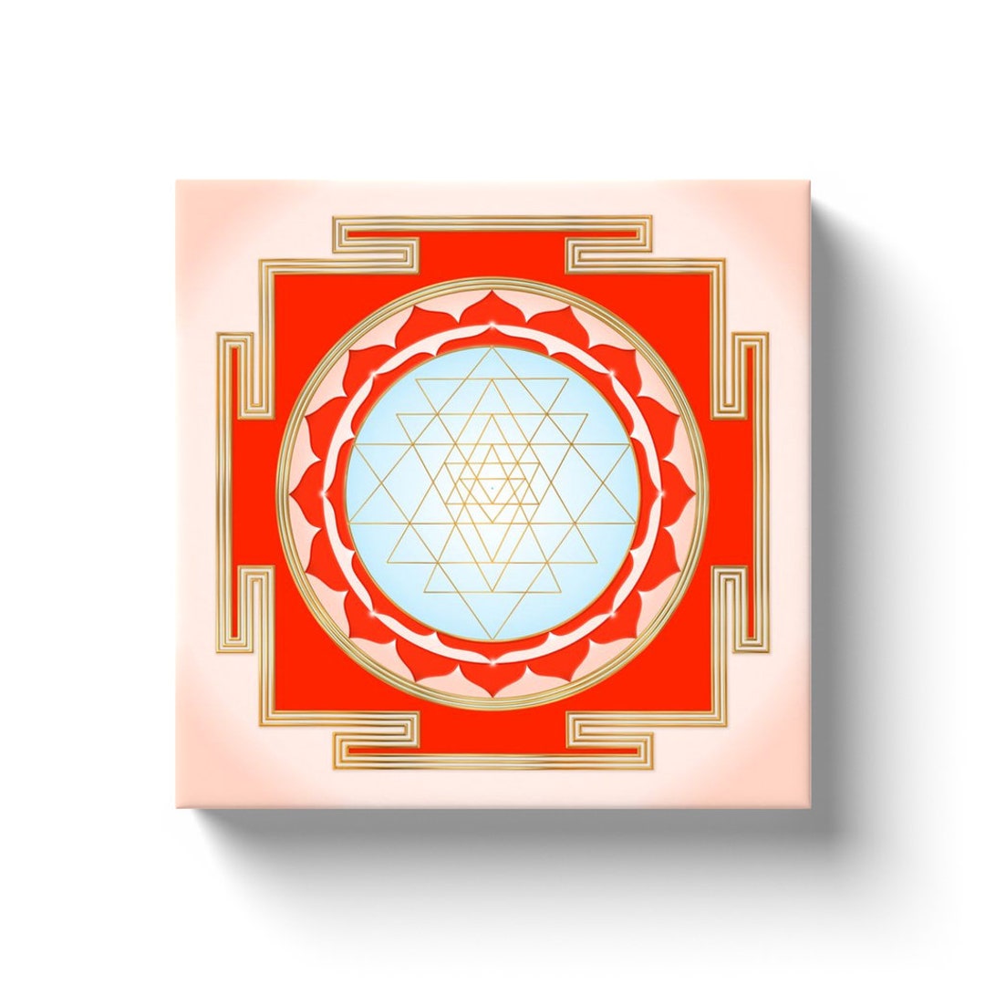 Sri Yantra of Lalitā Tripurasundarī. Sacred Geometry Yantra of Devī ...