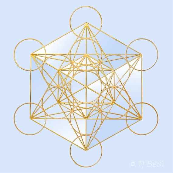 Metatron Cube Sacred Geometry Word-free Instrument of | Etsy