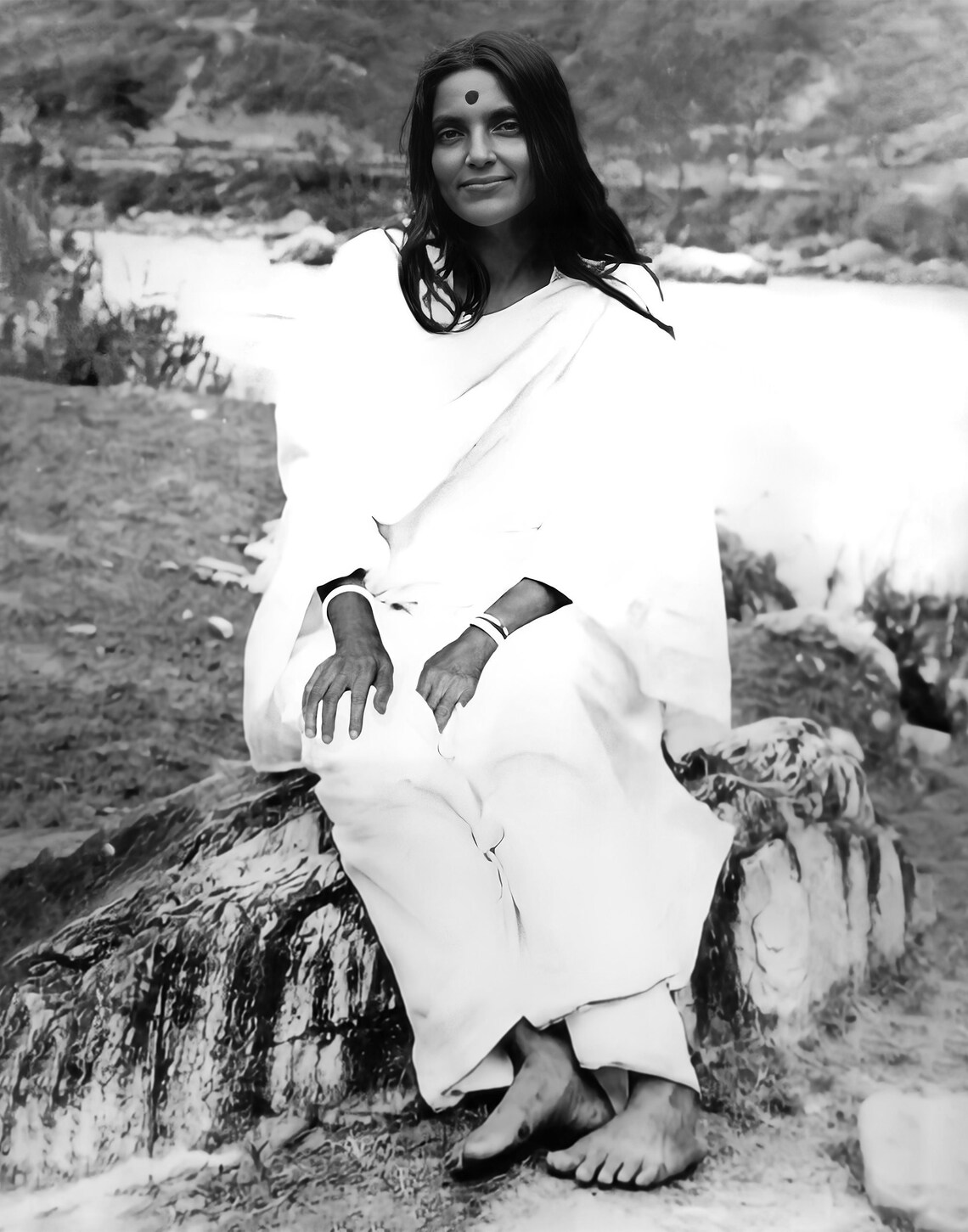 Sri Anandamayi Ma Portrait: I Bless You. Professional Print on ...