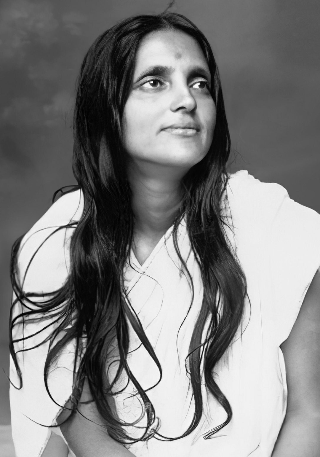 Sri Anandamayi Ma. “I Bless You.” Portrait on Photographic Paper ...
