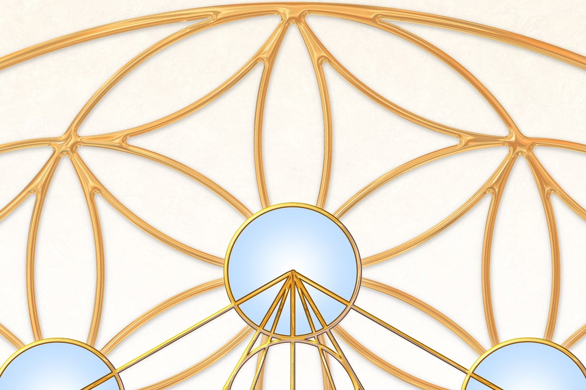 Metatron Cube Inside A Tree of Life Inside A Flower of Life , High ...