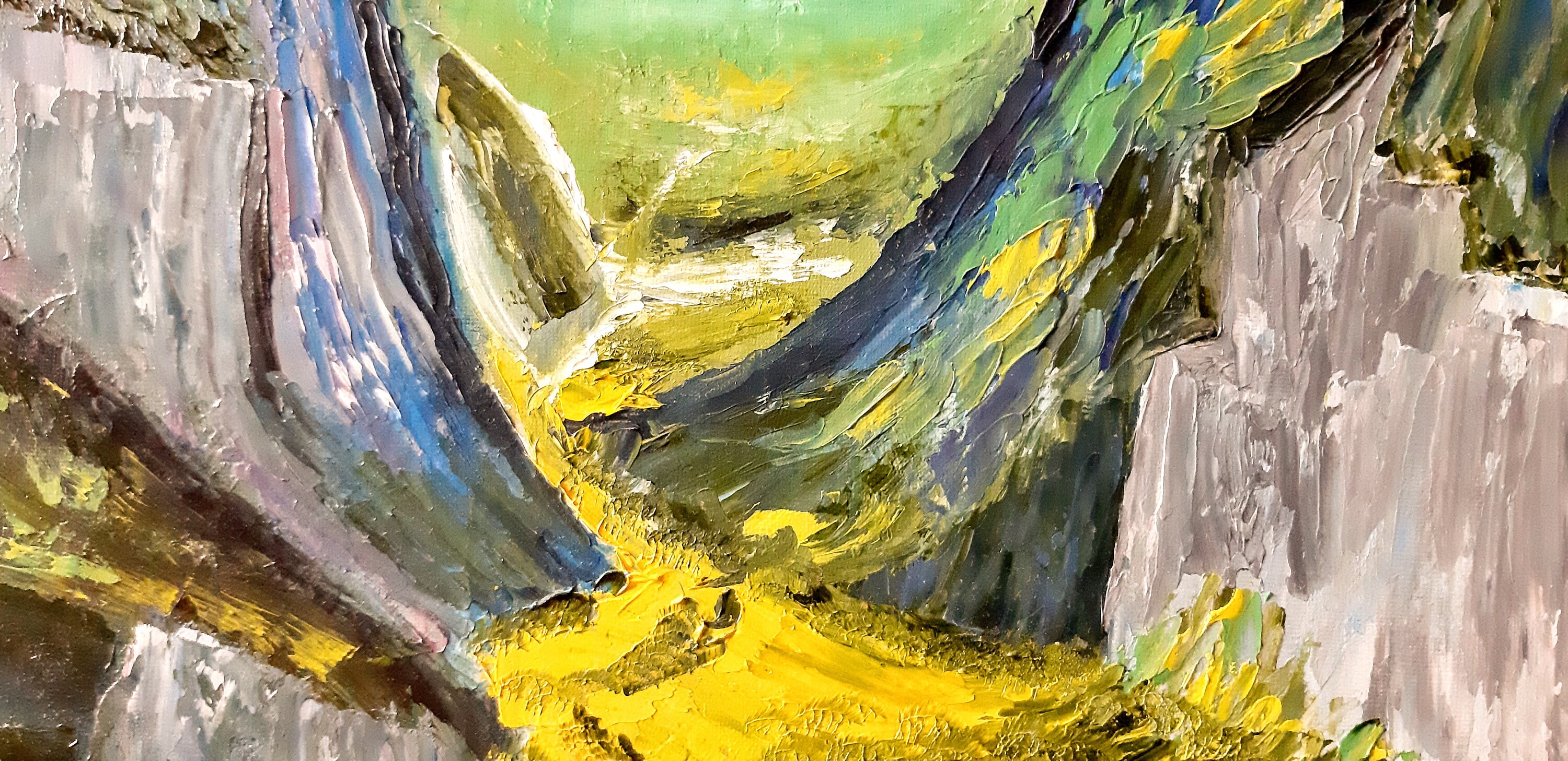 Scandinavian Painting Norway Original Art Mountains Wall Art | Etsy