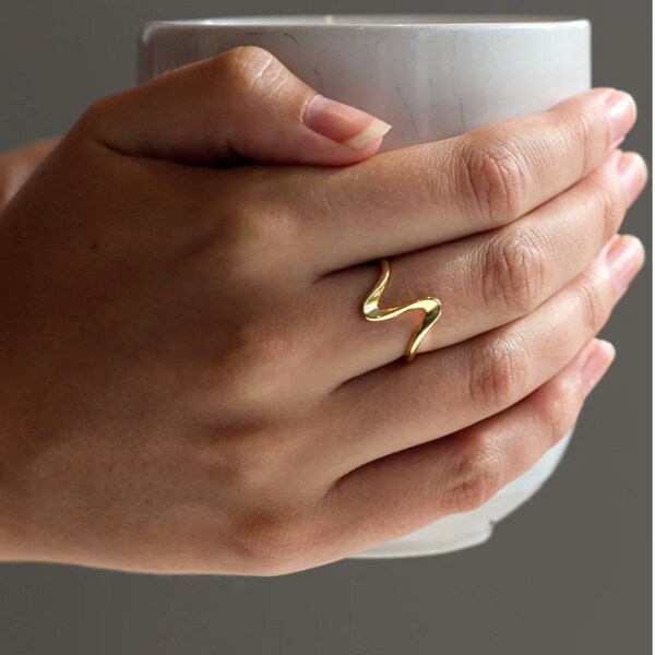 Wave Ring - Etsy
