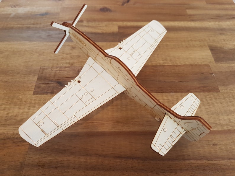 P51 Mustang Laser Cut Plane Dxf Ai Svg Digital Files for Laser Cutting ...