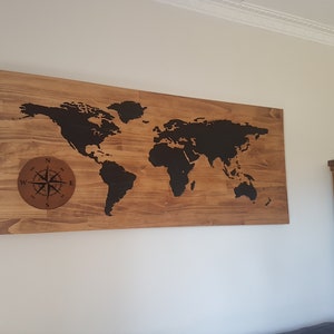 World Map CNC Router Laser Cut Digital Files for Laser Cutting Cnc ...