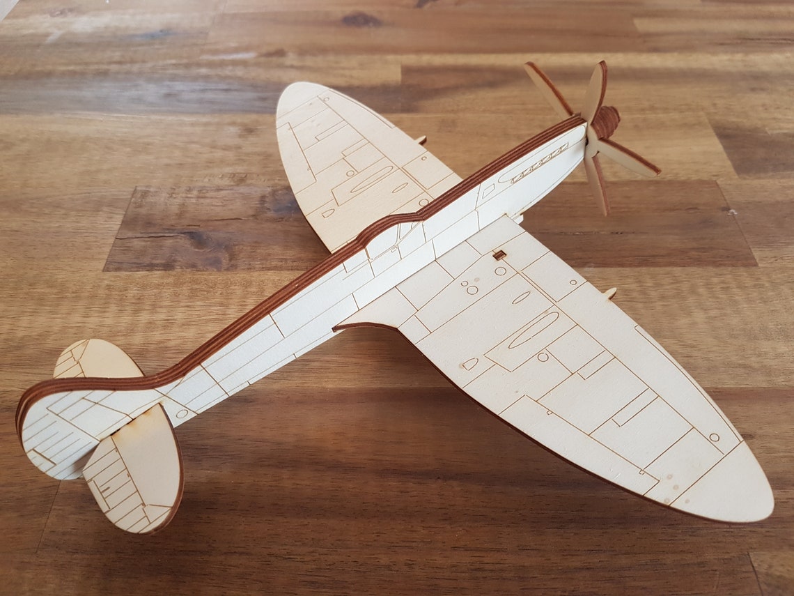 Spitfire Laser Cut Plane Dxf Ai Svg Digital Files for Laser - Etsy UK