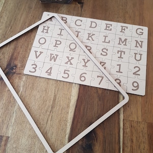 ABC Puzzle Kids Laser Cut Digital Files for Laser Cutting Hobby Vector ...