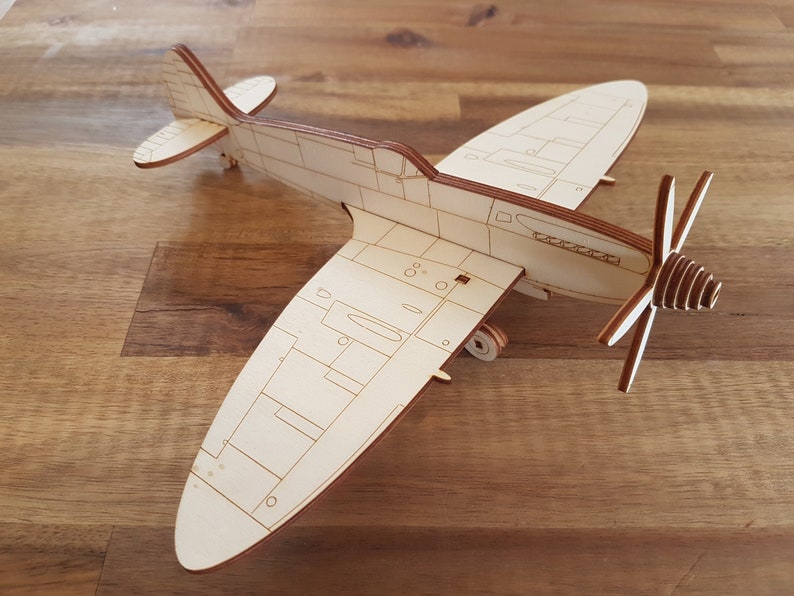 Spitfire Laser Cut Plane Dxf Ai Svg Digital Files for Laser Cutting ...