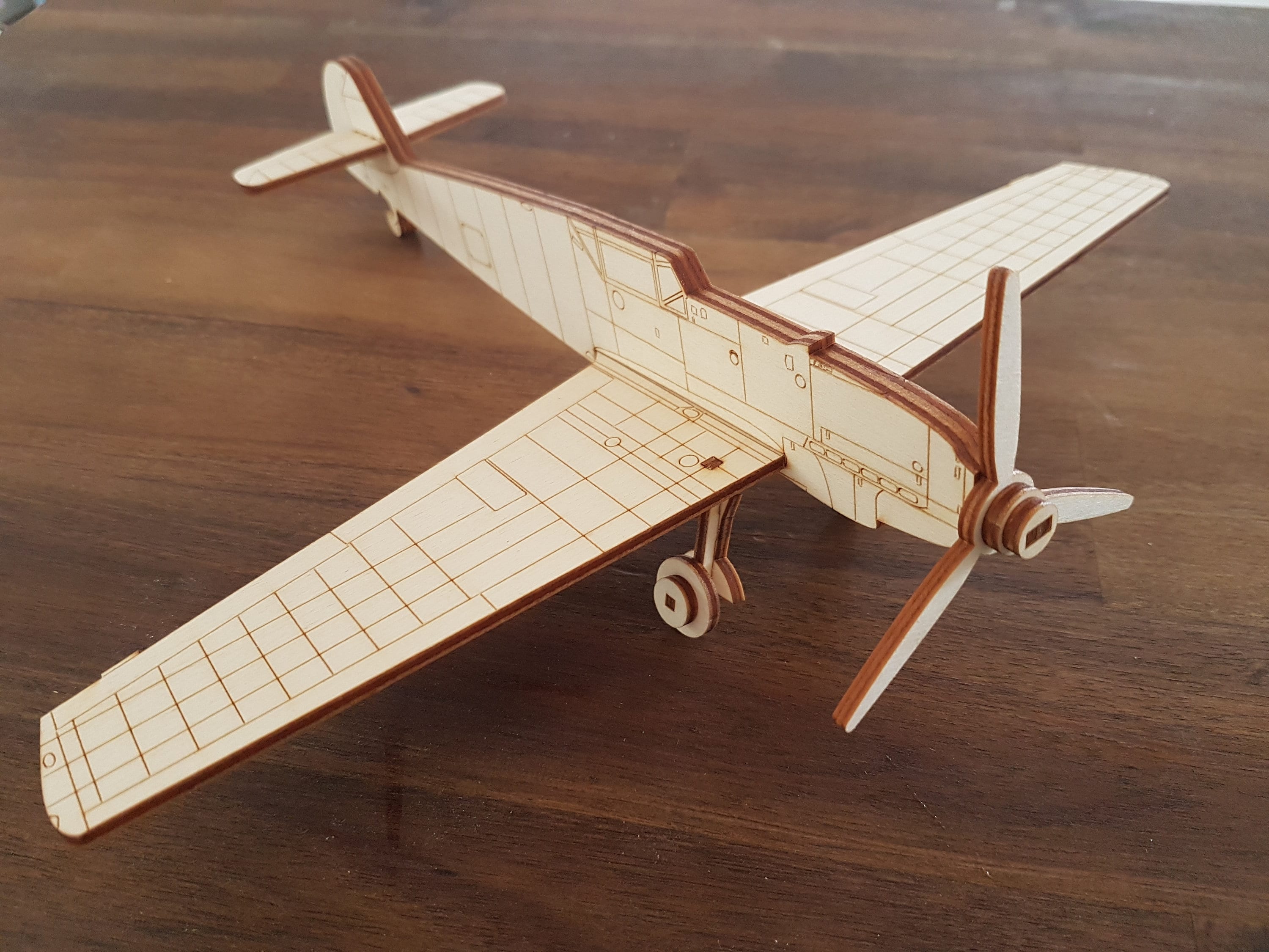 BF109 Laser geschnitten Flugzeug dxf ai svg digitale Dateien für Laser ...