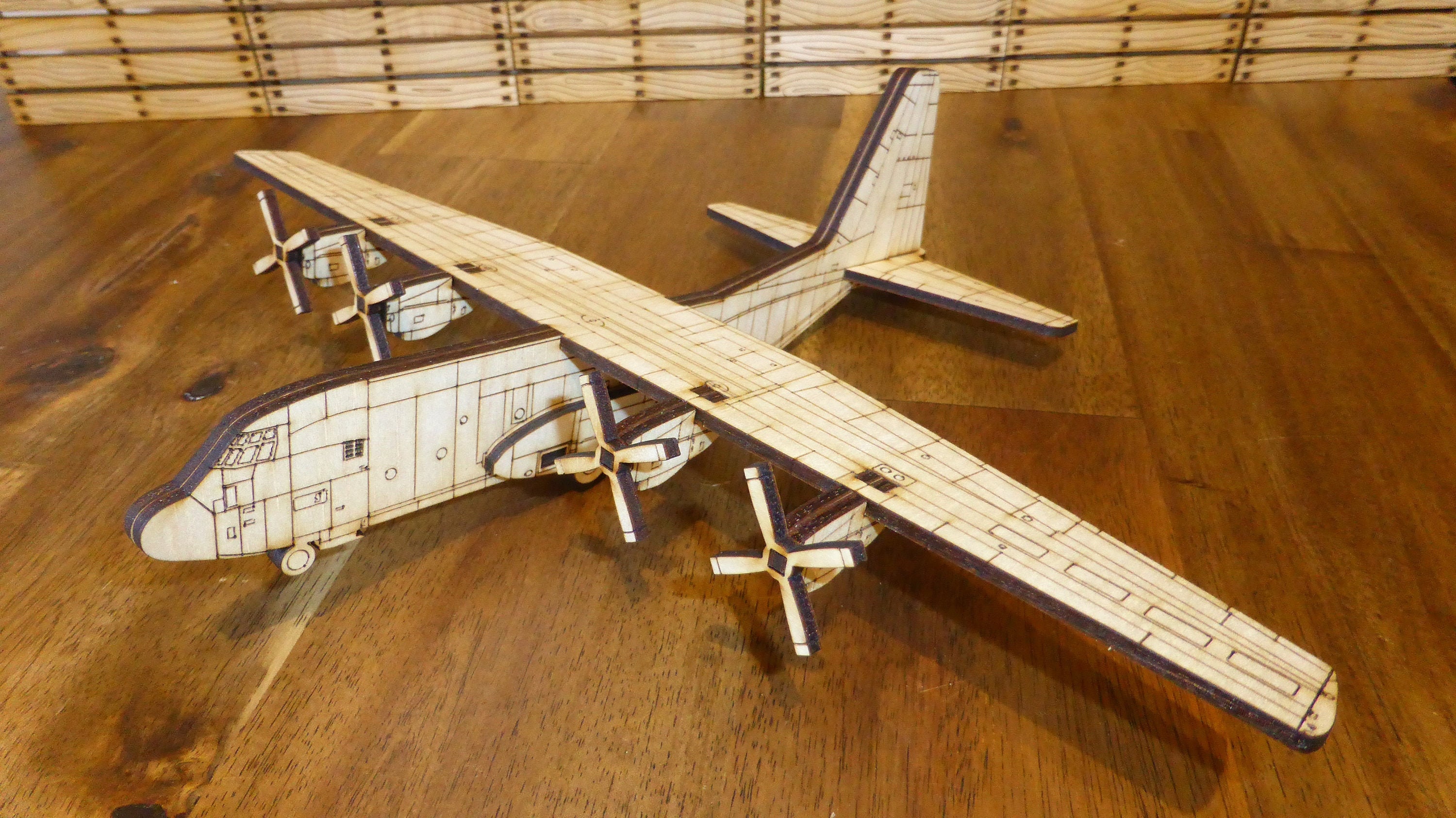 C130 Hercules Laser Cut Plane Dxf Ai Svg Digital Files for Laser ...