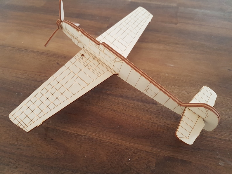 BF109 Laser Cut Plane Dxf Ai Svg Digital Files for Laser - Etsy