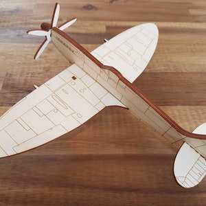 Spitfire Laser Cut Plane Dxf Ai Svg Digital Files for Laser Cutting ...