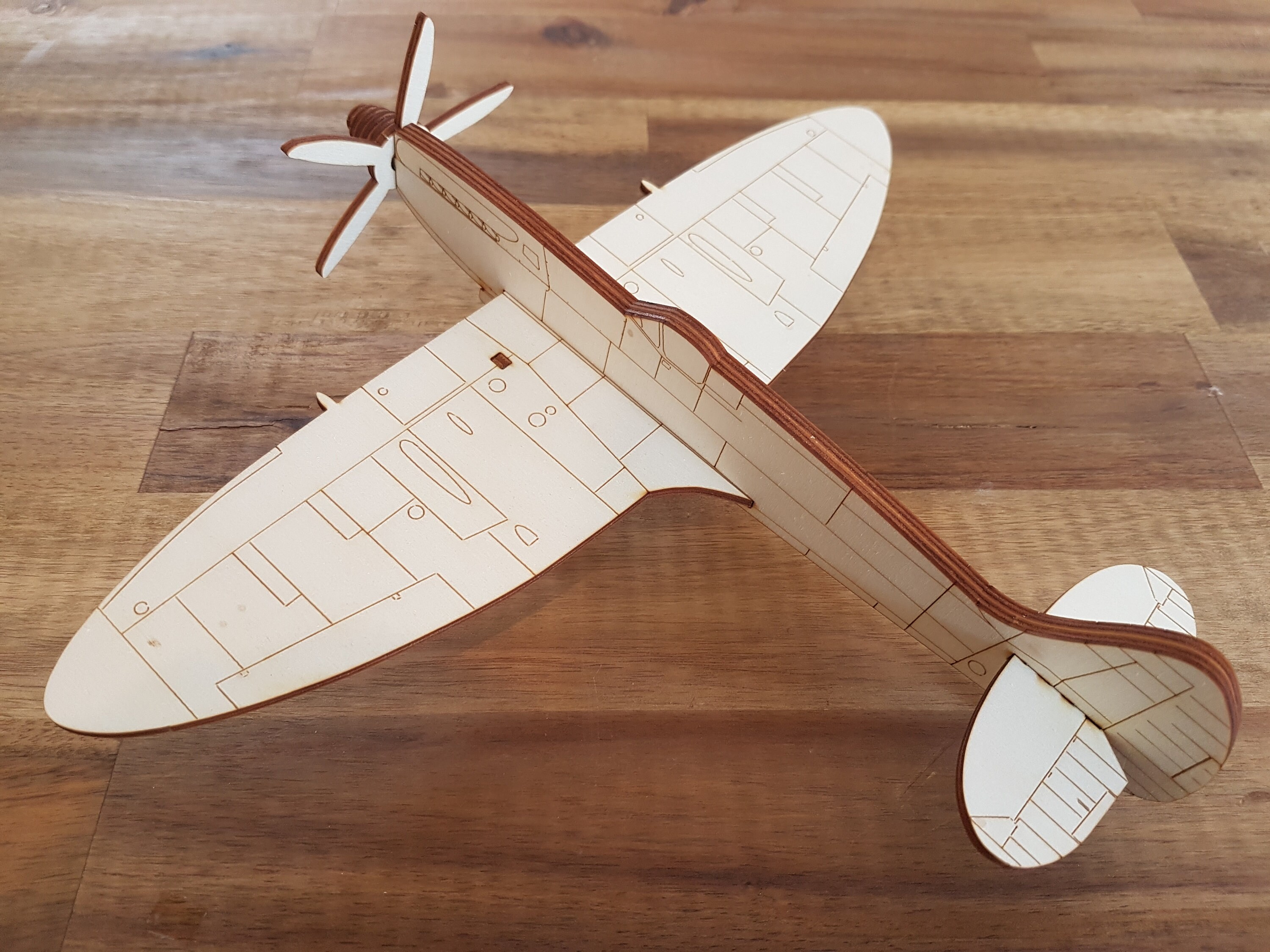 Spitfire Laser cut Flugzeug dxf ai svg digitale Dateien zum | Etsy