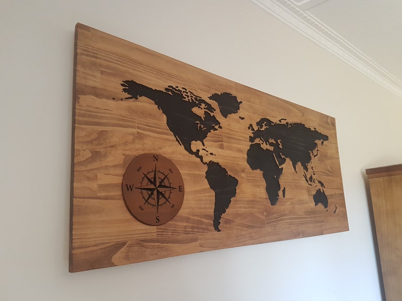 World Map CNC Router Laser Cut Digital Files for Laser Cutting Cnc ...