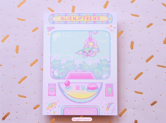 Alien Frens Art Print kawaii art print Gamer art print | Etsy