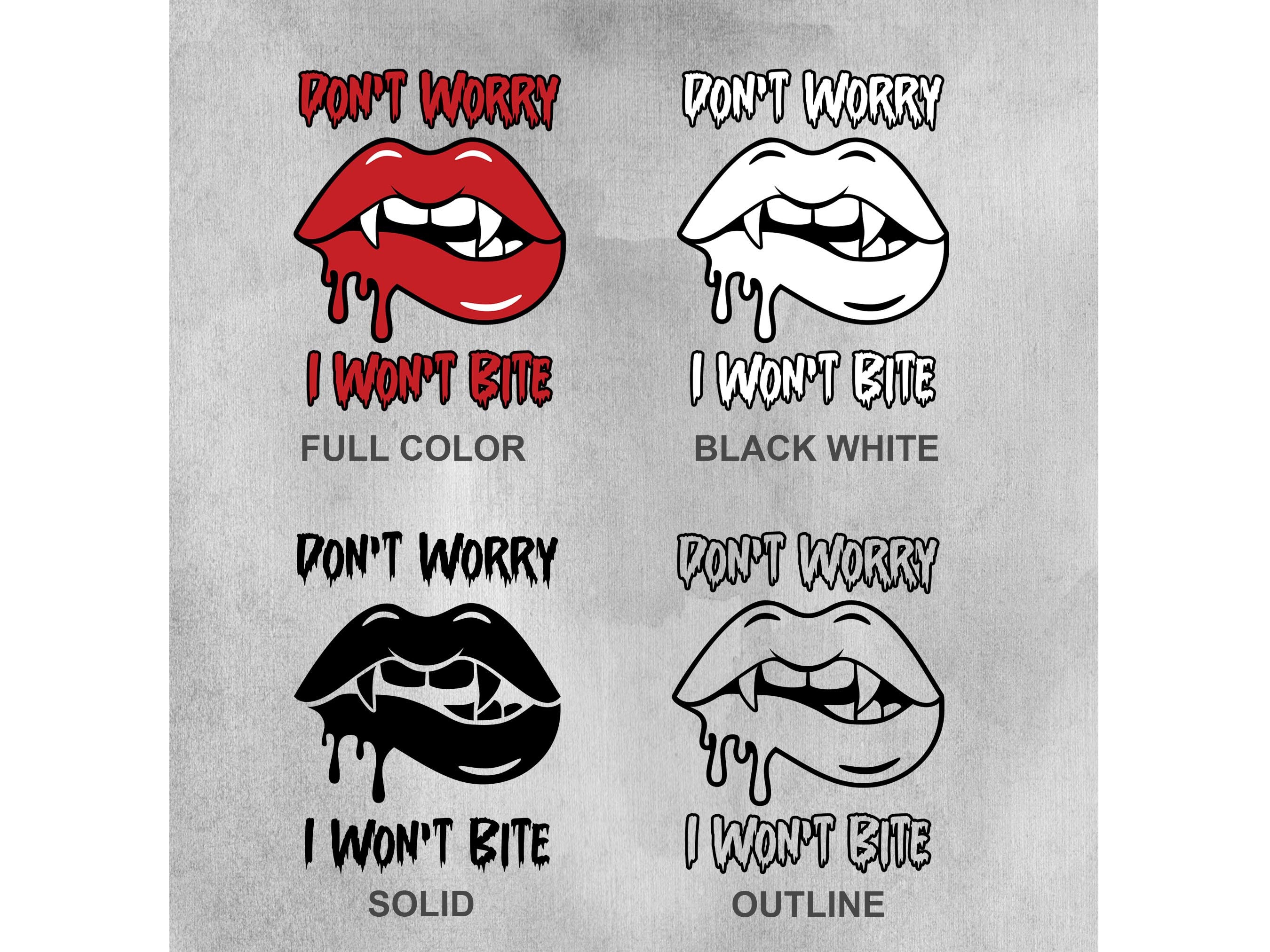 Vampire Lips, Cartoon Retro Design, Premium Graphics, Svg, Png, Jpg ...