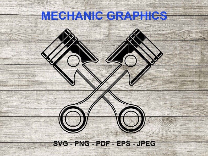 Mechanic, Piston, Logo, Svg, Business Graphics, - Etsy