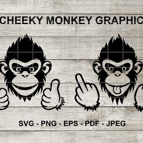 Affe mittelfinger - Etsy.de