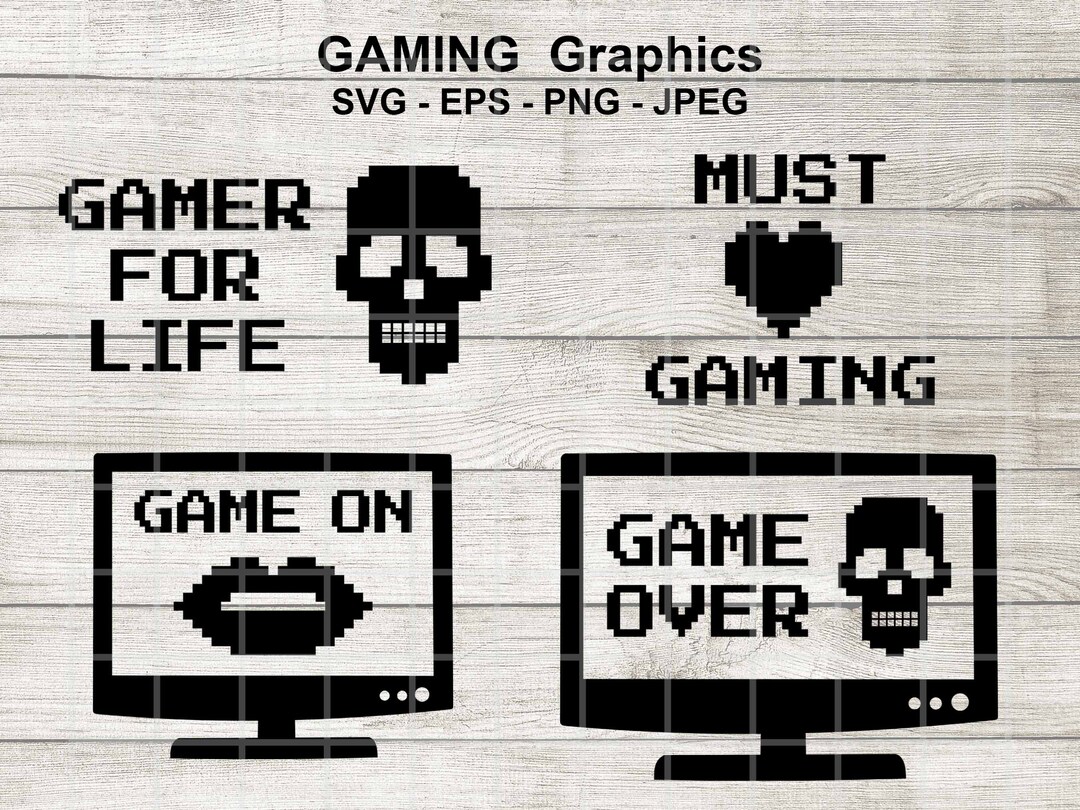 Gaming Pixel Graphics, Svg, Png, Cricut, Plotter, Vinyl Cutter - Etsy