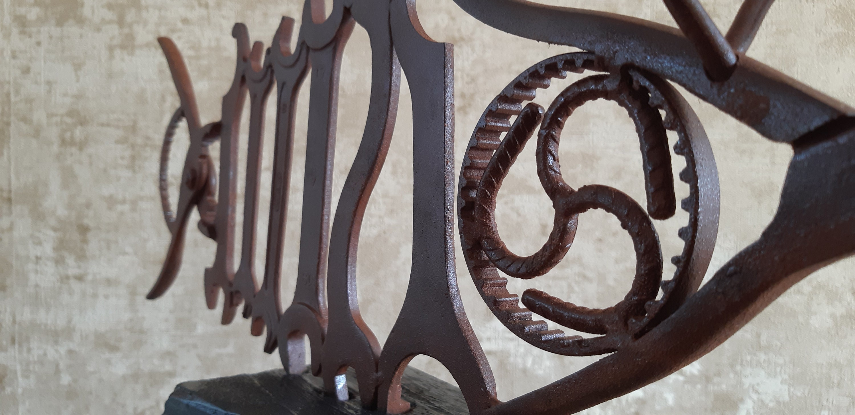 Welded Reclaimed Metal Fish Figurine: Steampunk Home Decor - Etsy