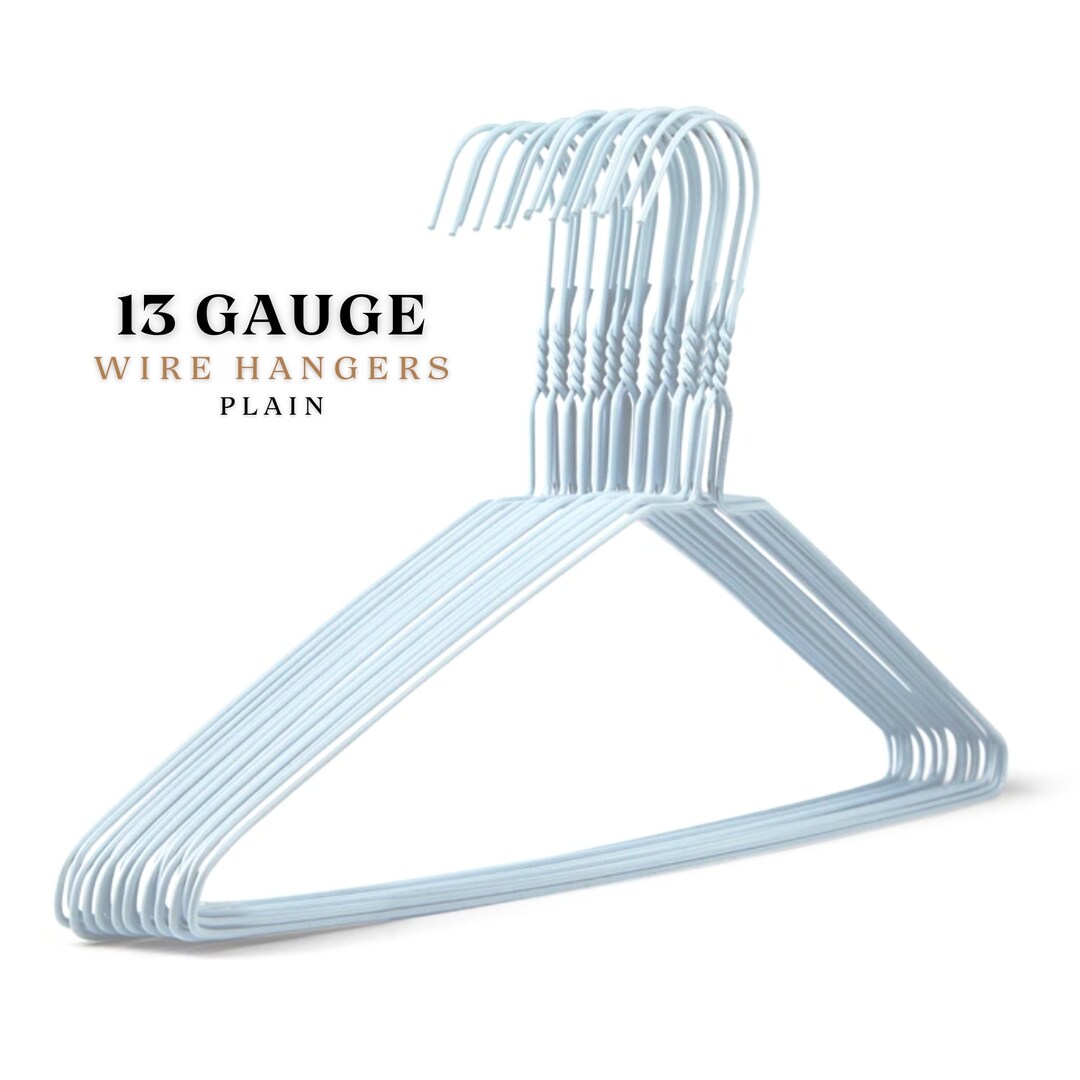 White Metal Clothes Hangers Coat Hanger Trouser Hanger Non-slip Clothes ...