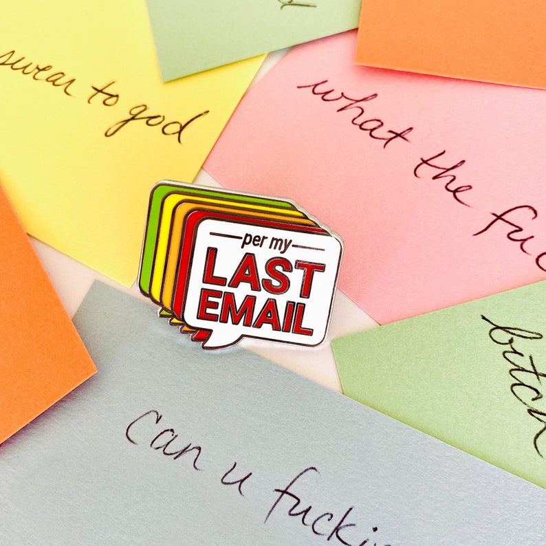 Per My Last Email Enamel Pin | Etsy