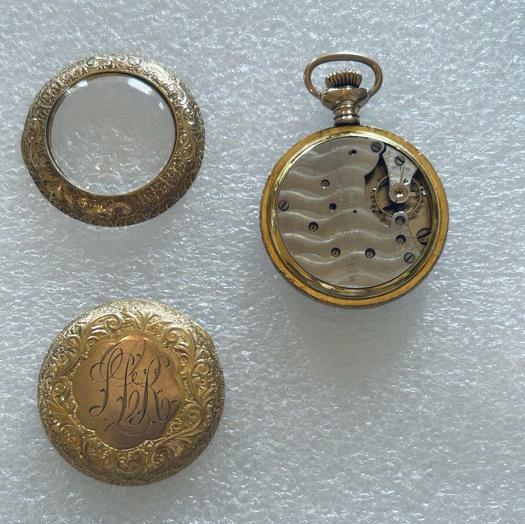 Antique New England / Knickerbocker Watch Co Pocket Watch Works Great ...
