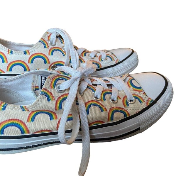 Rainbow Converse - Etsy