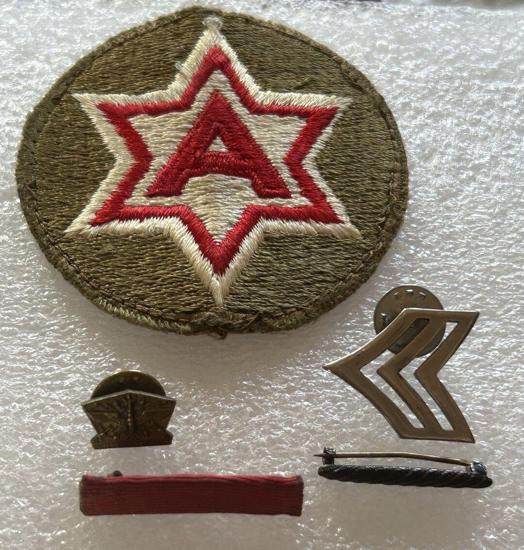 Lot of 5 Vintage WWII WW2 US Military Badge Patch Pin - Etsy