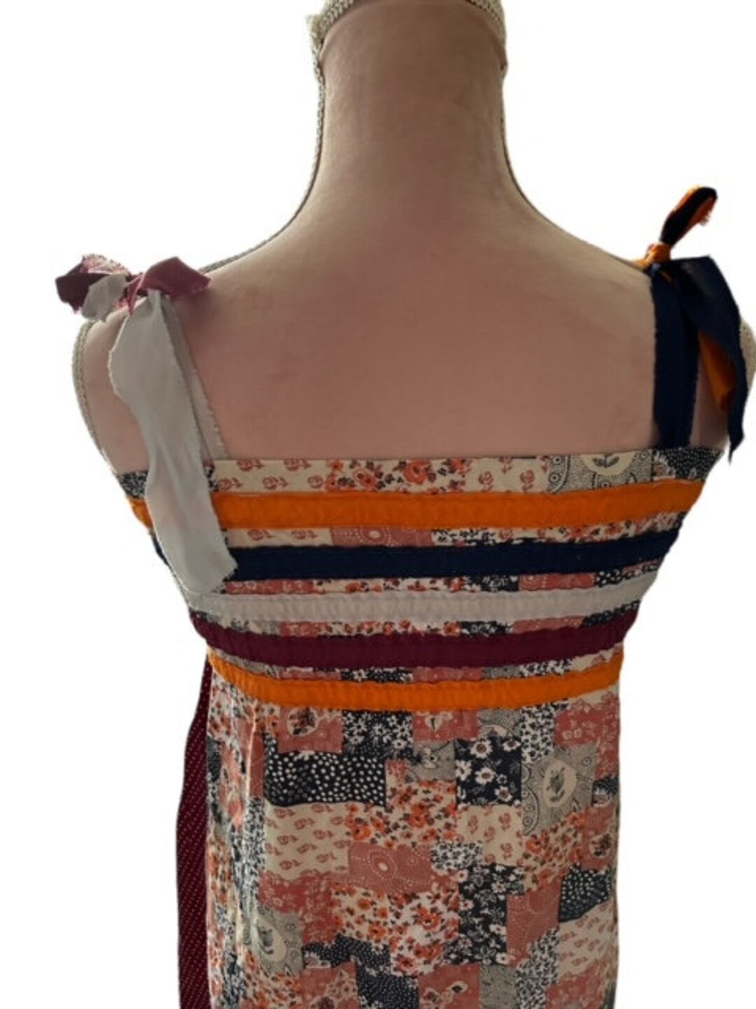 Rag & Patchwork Hankerchief Dress Boho Hippie Festival Cotton Summer S ...