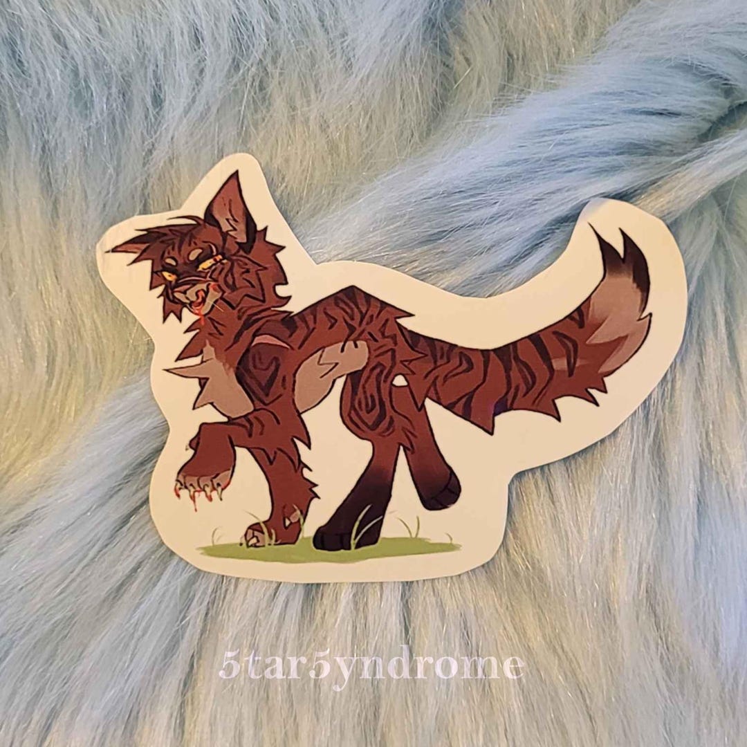 Warrior Cats Sticker Tigerstar Tigerclaw Shadowclan Thunderclan 3.5x3 ...