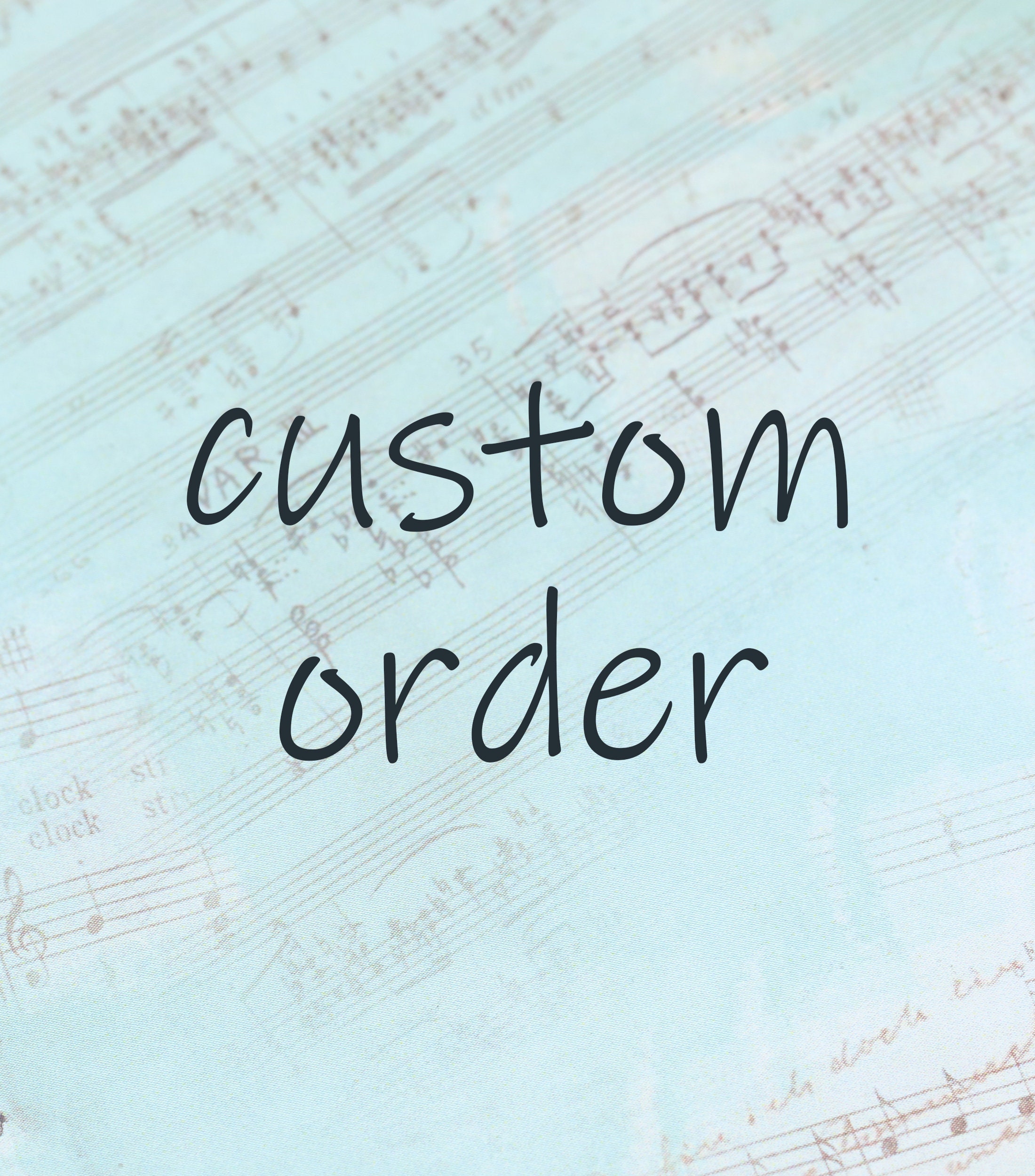 Custom Order - Etsy