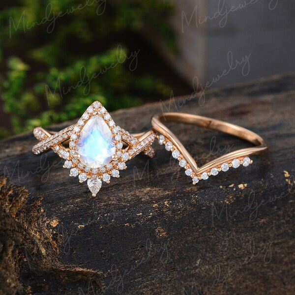Engagement Ring Set - Etsy