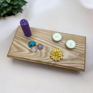 Mini Meditation Table, Puja Table, Small Natural Wood Table, Prayer ...