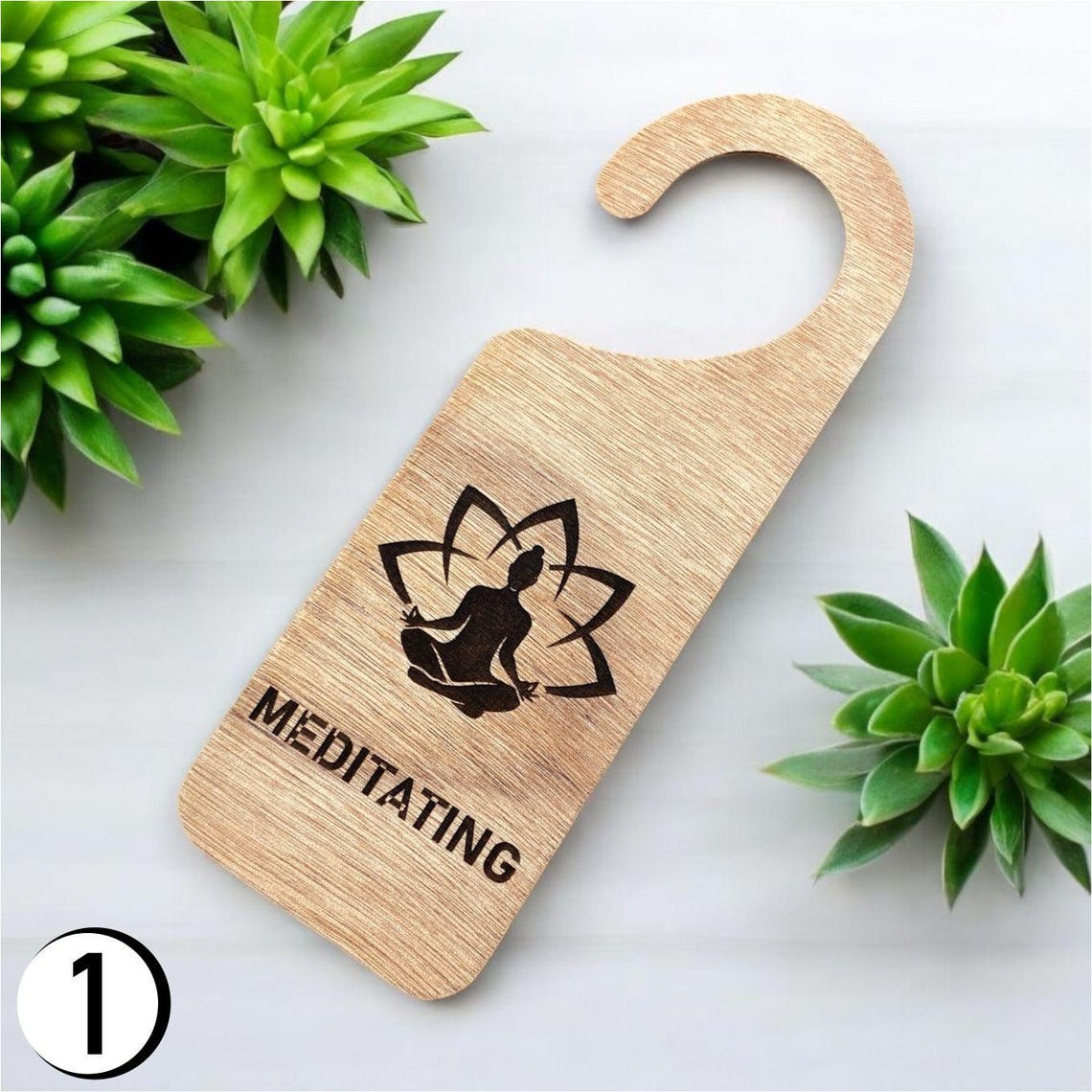 Door Hanger Meditation, Do Not Disturb Sign Meditation, Meditation Door ...