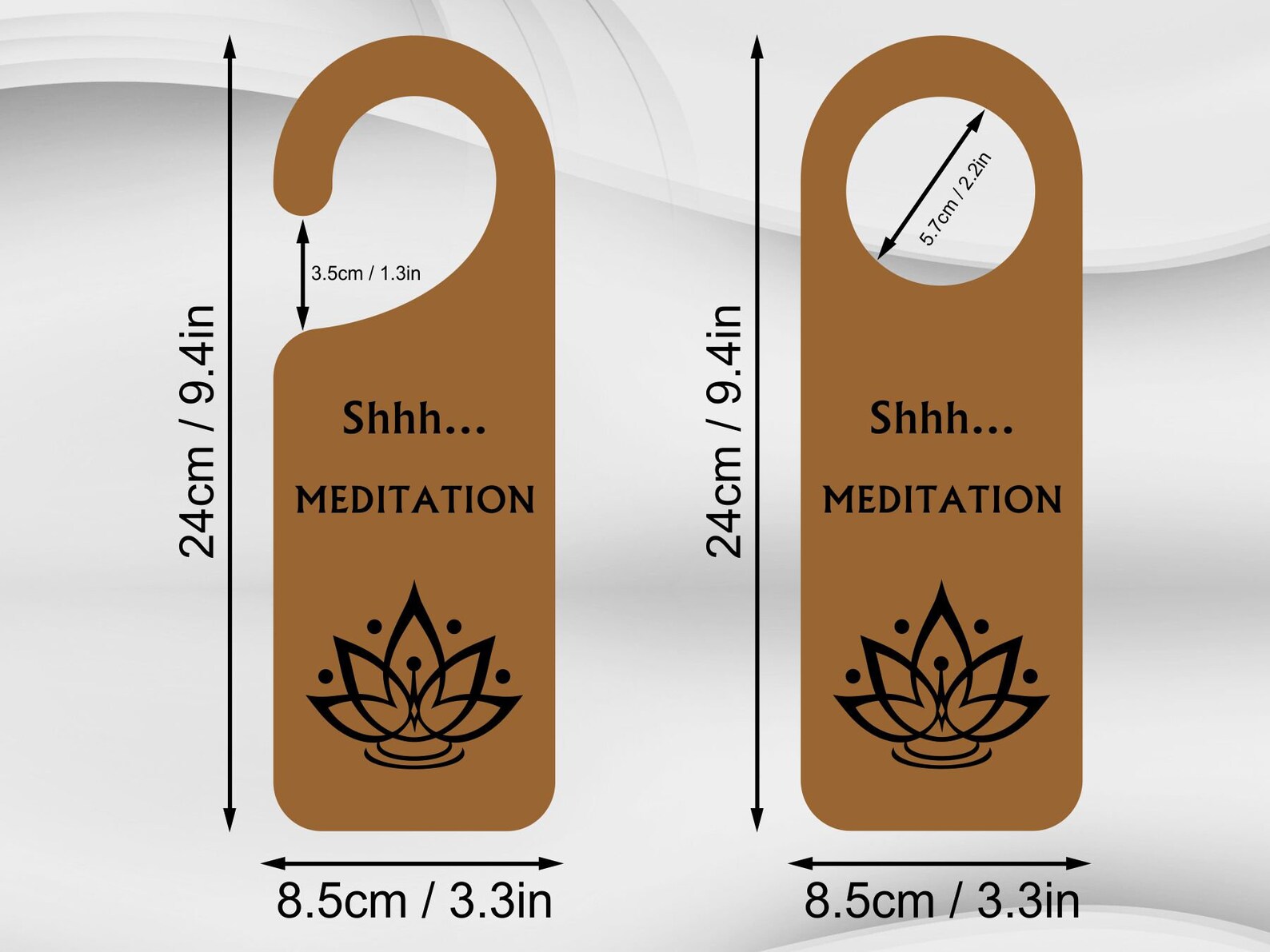 Door Hanger Meditation, Do Not Disturb Sign Meditation, Meditation Door ...