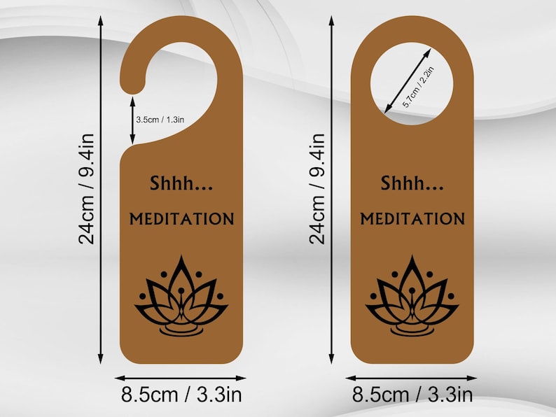 Door Hanger Meditation, Do Not Disturb Sign Meditation, Meditation Door ...