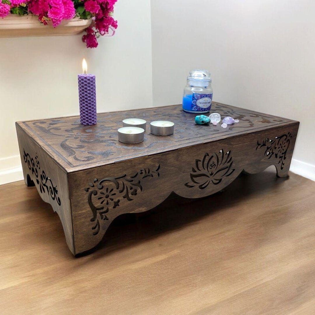 Small Table, Meditation Table, Prayer Table, Meditation Altar, Tea ...