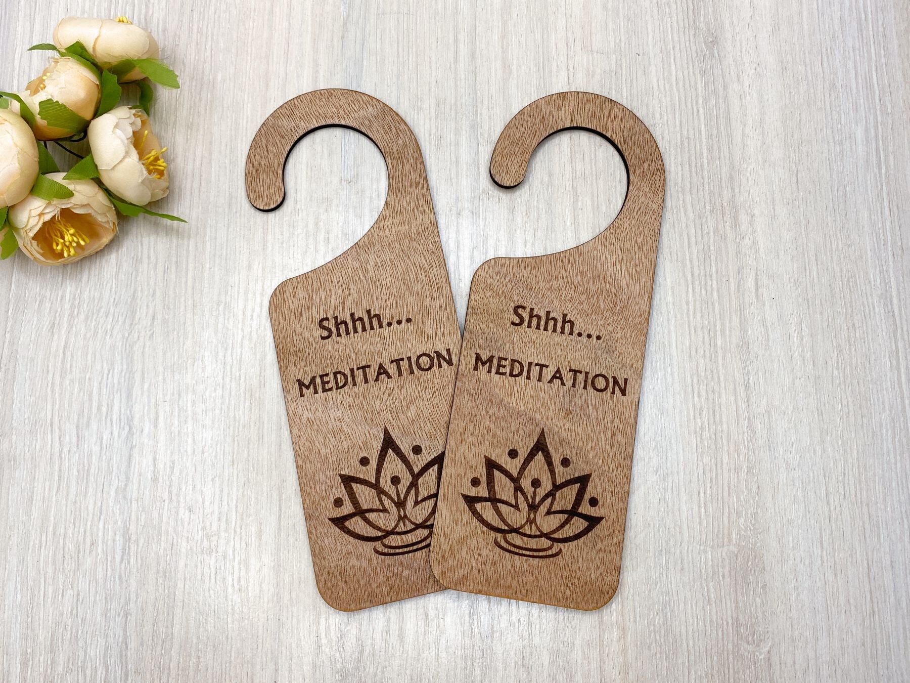 Door Hanger Meditation, Do Not Disturb Sign Meditation, Meditation Door ...