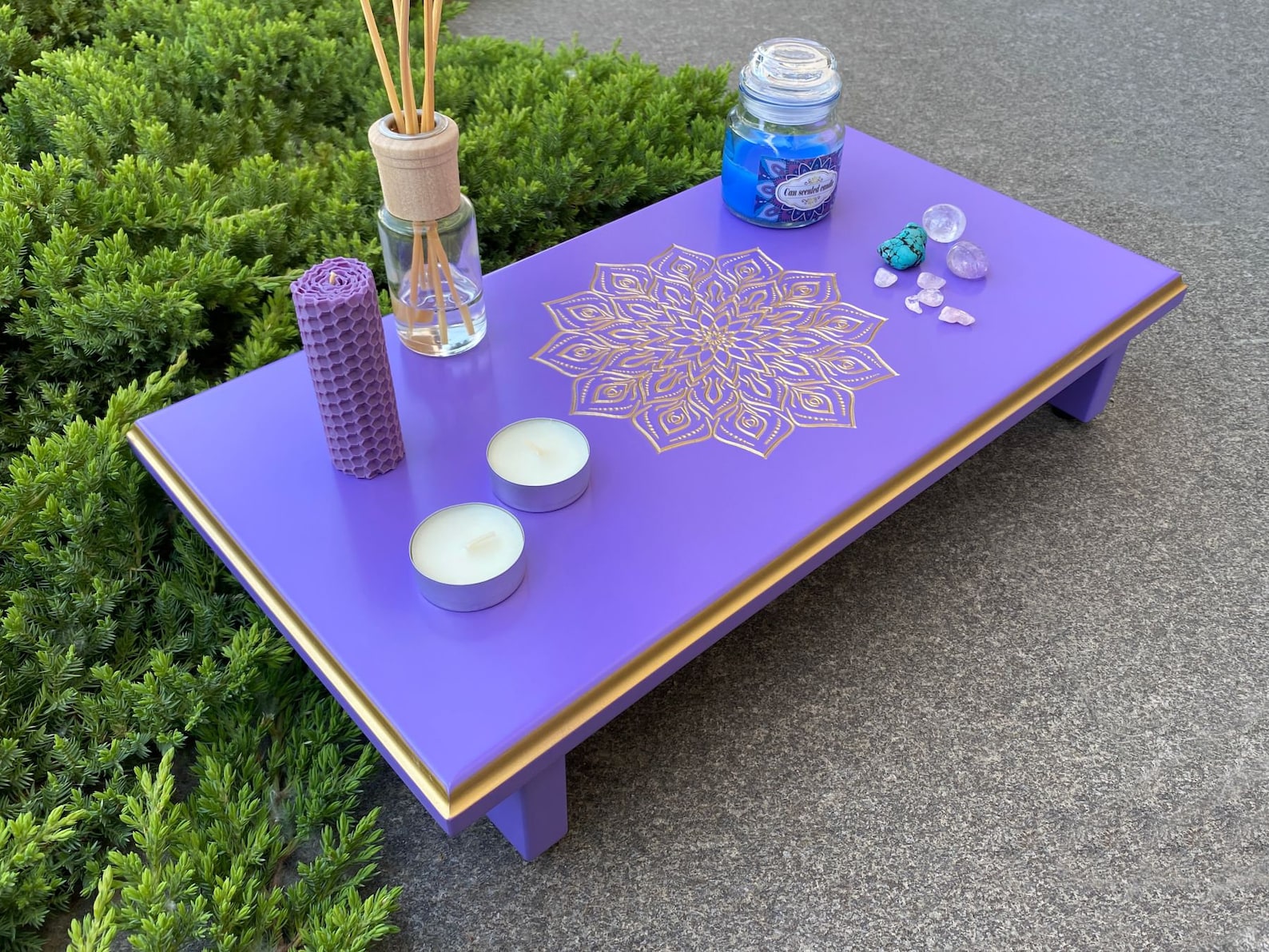 Small Table, Meditation Table, Prayer Table, Meditation Altar, Tea ...