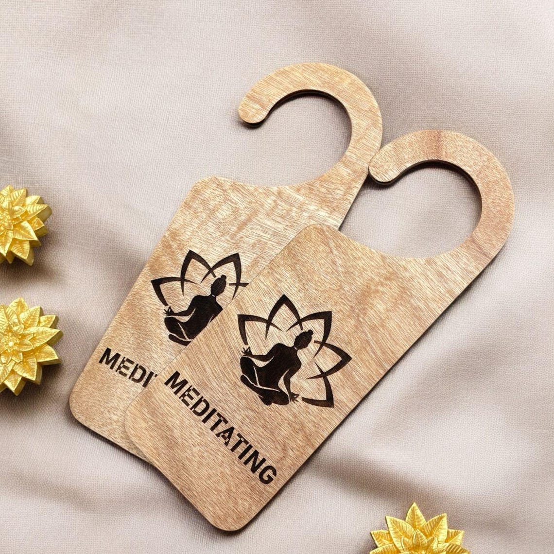 Door Hanger Meditation, Do Not Disturb Sign Meditation, Meditation Door ...