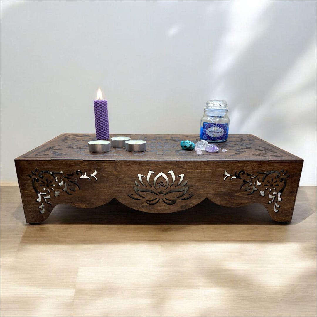 Small Table, Meditation Table, Prayer Table, Meditation Altar, Tea ...