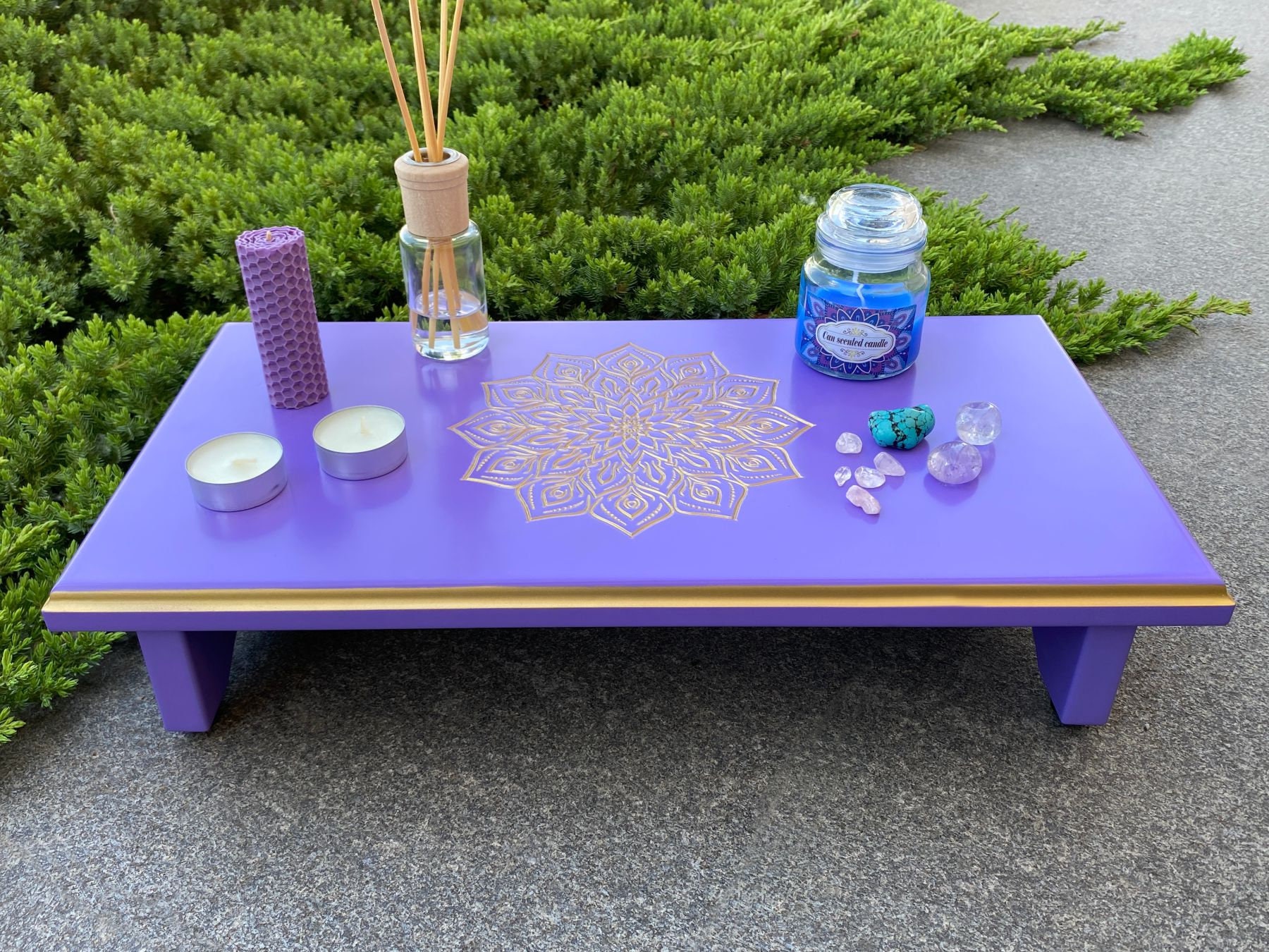 Small Table, Meditation Table, Prayer Table, Meditation Altar, Tea ...