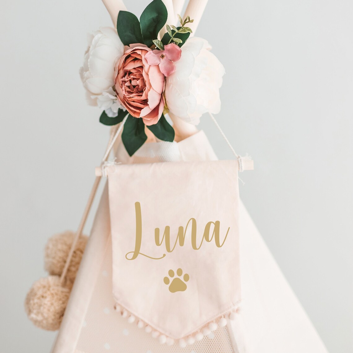 Pet Name Flag Custom Pennant Flag Banner for Dog or Cat | Etsy