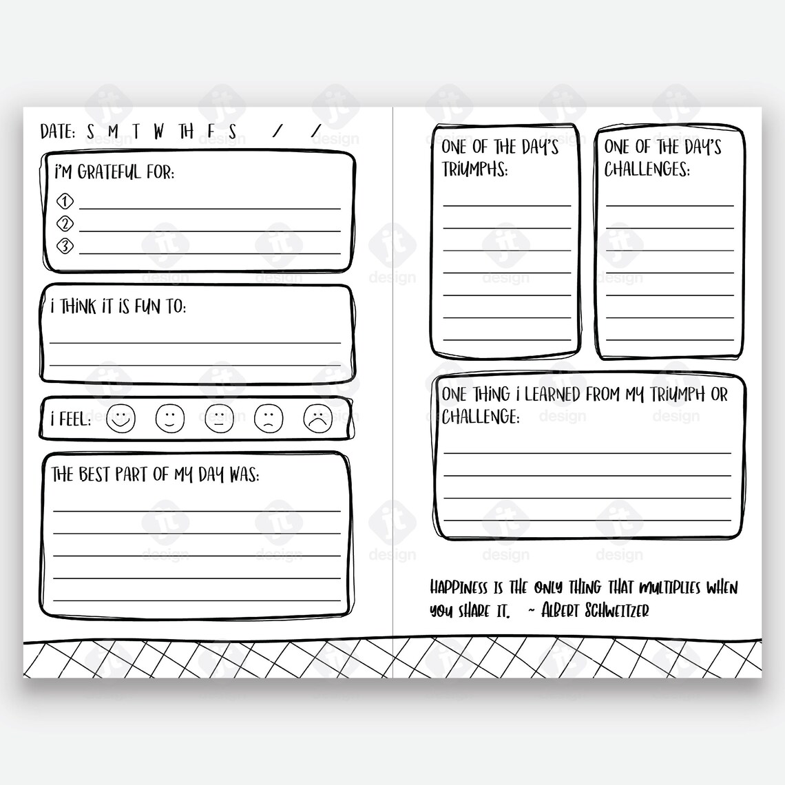 Gratitude & Growth Journal Positive Mental Attitude Growth - Etsy