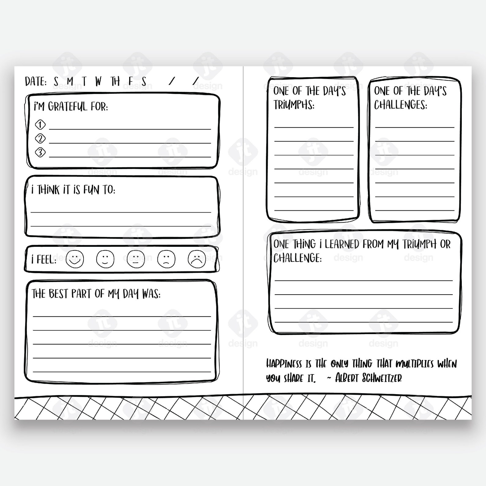 Gratitude & Growth Journal Positive Mental Attitude Growth - Etsy