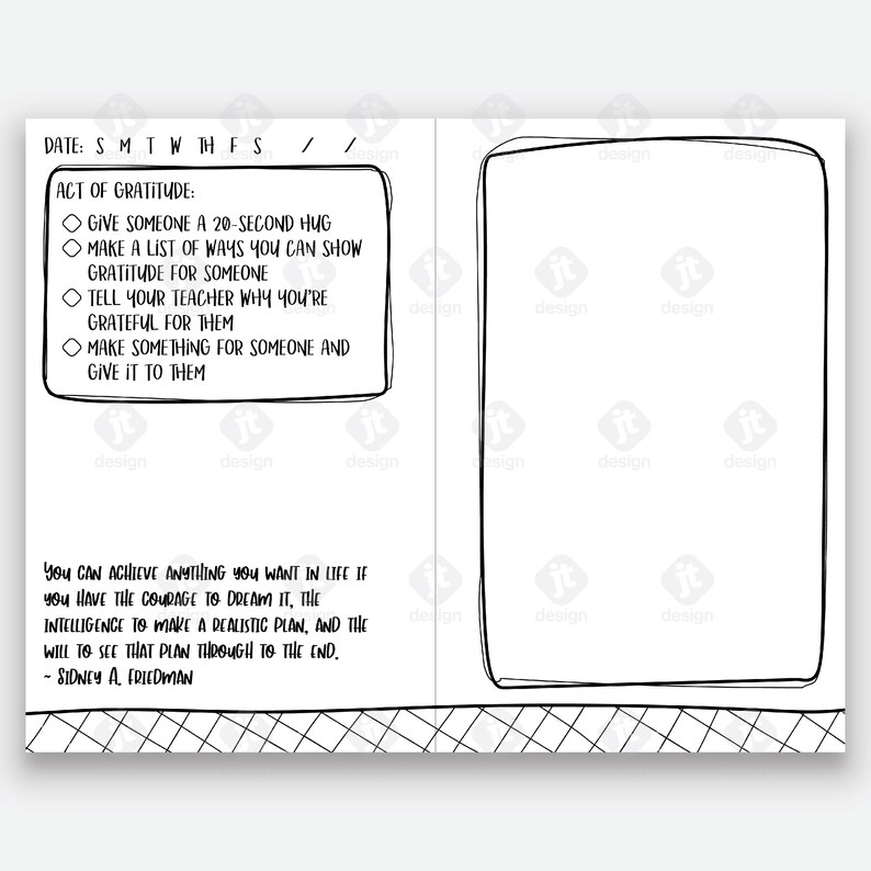 Gratitude & Growth Journal Positive Mental Attitude Growth - Etsy