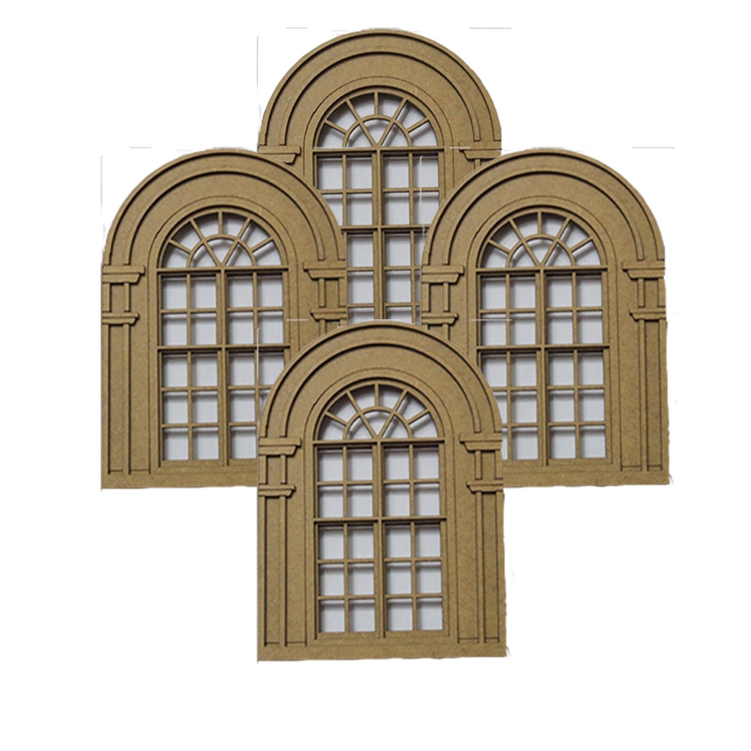 Set of Four 3D Georgian MDF Windows 5 Layers - Etsy