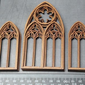 Miniature Model Multi-part 3D Gothic Windows Set of 3 - Style 5 - Etsy